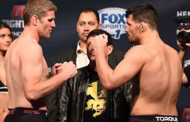 Daniel Kelly 185.5 lbs while opponent Patrick Walsh overweight at 191.5 ...